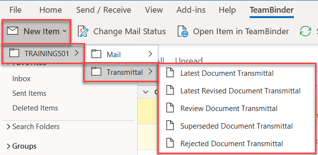 Creating New InEight Document Transmittals