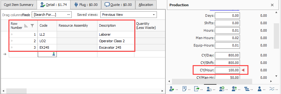 InEight Estimate on Premise - Trench Calculator