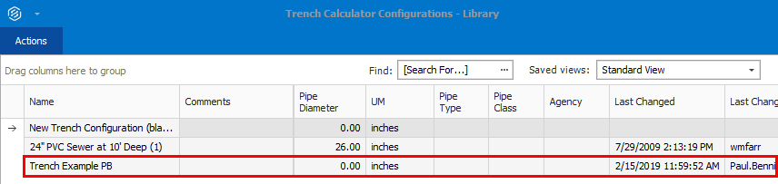 InEight Estimate on Premise - Trench Calculator