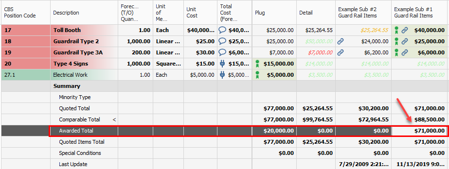 Quote Comparison & Award