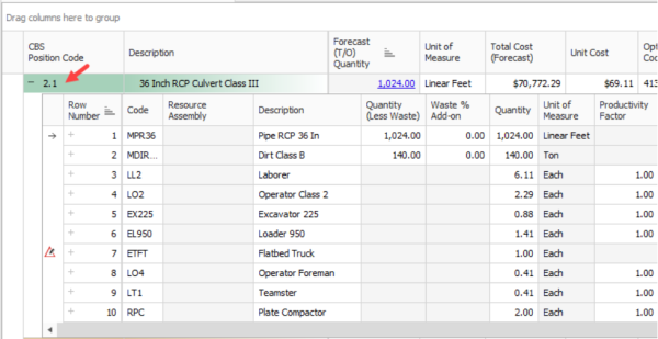 InEight Estimate - Merge Cost Items