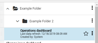 InEight Explore - Dashboard Folders