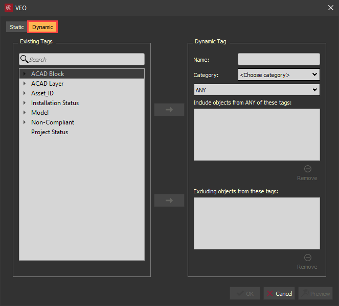 Create and Edit Dynamic Tags