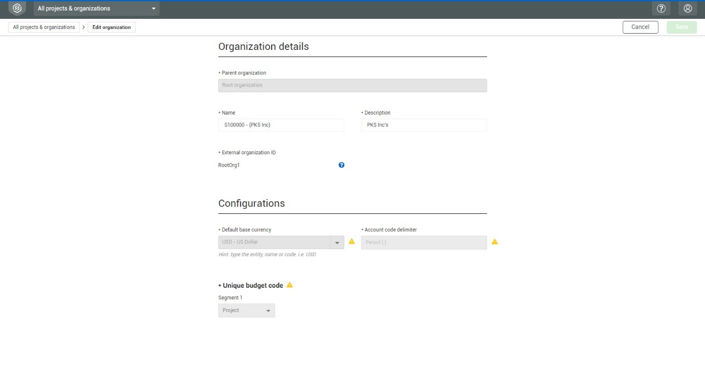 InEight Platform - Edit the Organizational Breakdown Structure (OBS)