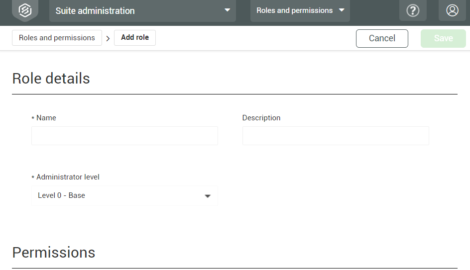 Roles and Permissions