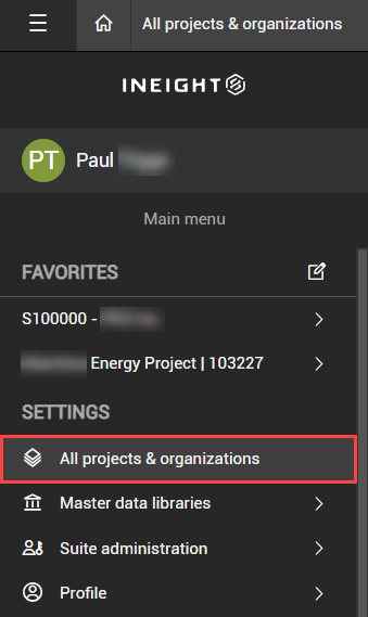 InEight Schedule - Schedule Navigation