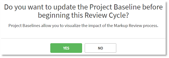 InEight Schedule - Initiating the Review Cycle