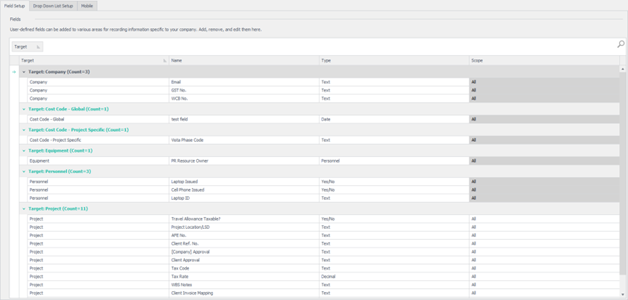 Billings Configuration