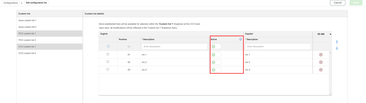 Change Project Settings