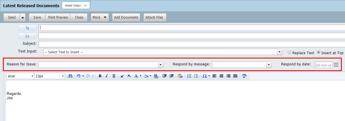 Creating and Sending Transmittals