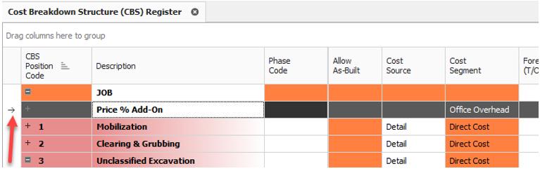 InEight Estimate - Dependent Cost Items