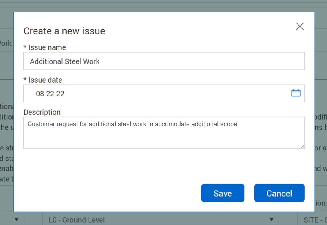 Create an Issue from a Form