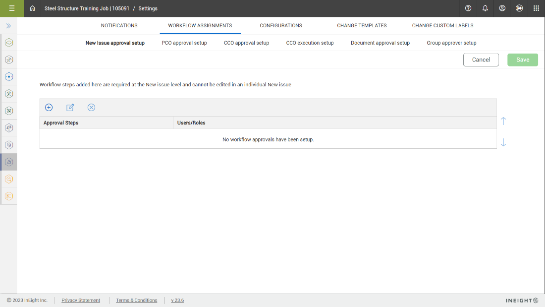 Set up Issue Approval