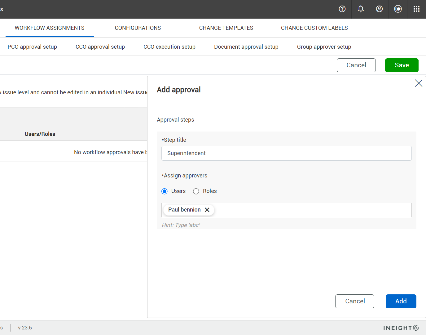 Set up Issue Approval