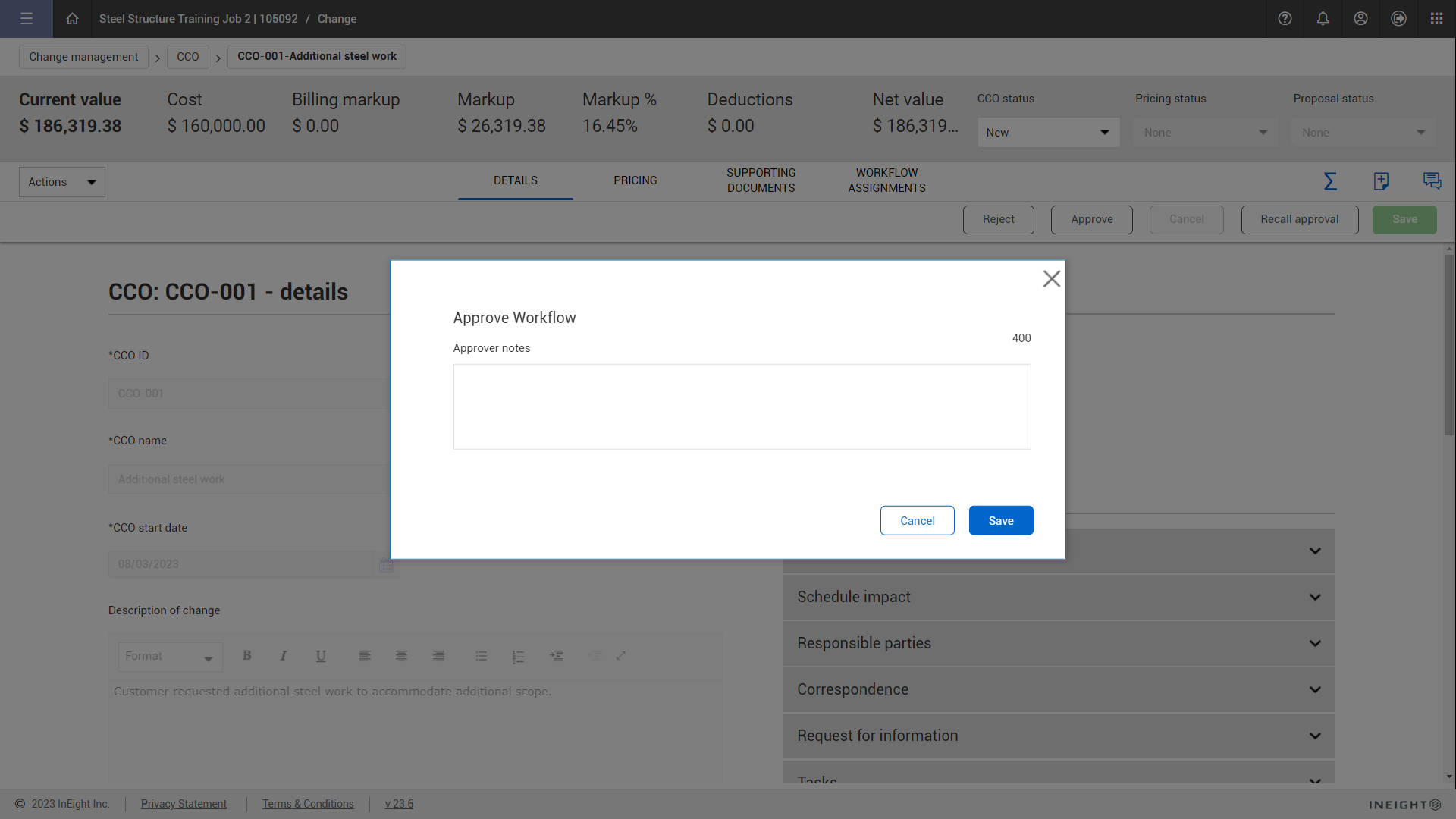 Get Internal CCO Approval