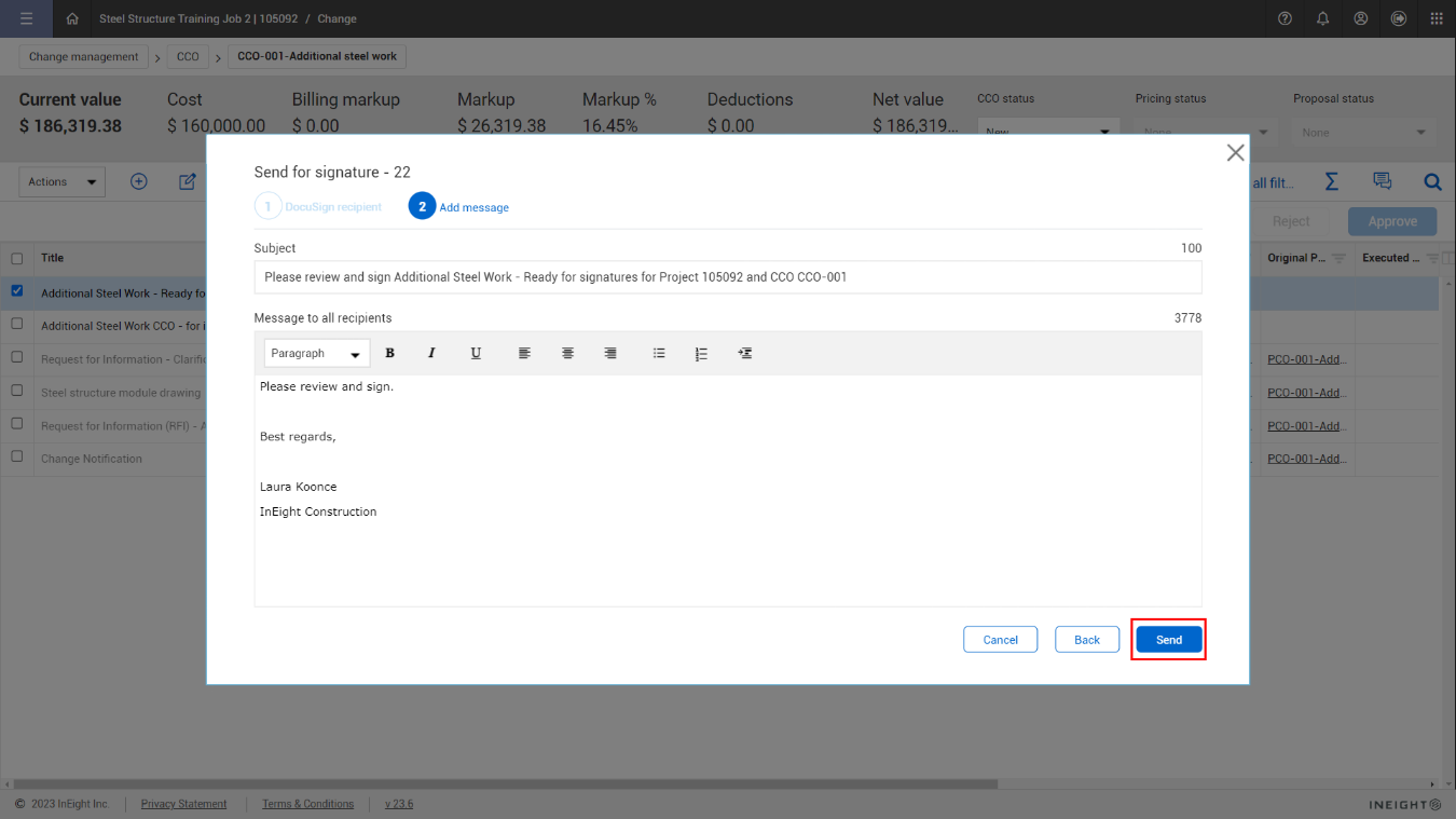 Finalize Client Approval