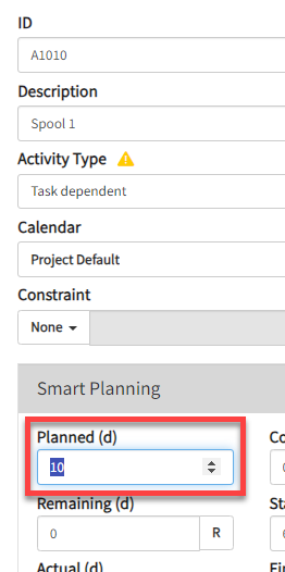 Plan High Level Schedule Structure