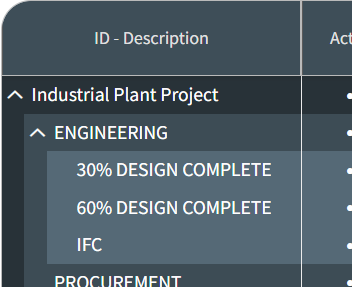 Plan High Level Schedule Structure