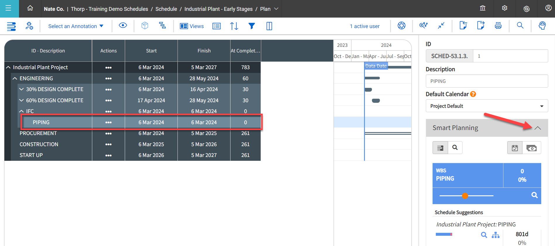Import AI-Driven Suggestions from InEight Schedule