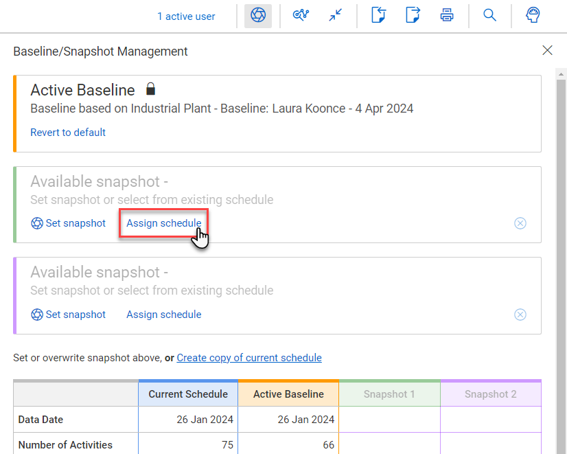 Analyze What-if Schedule and Compare to Current Schedule