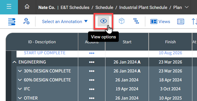 Analyze What-if Schedule and Compare to Current Schedule