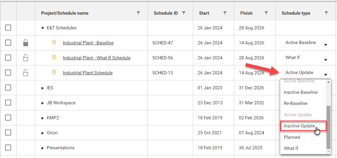 Analyze What-if Schedule and Compare to Current Schedule